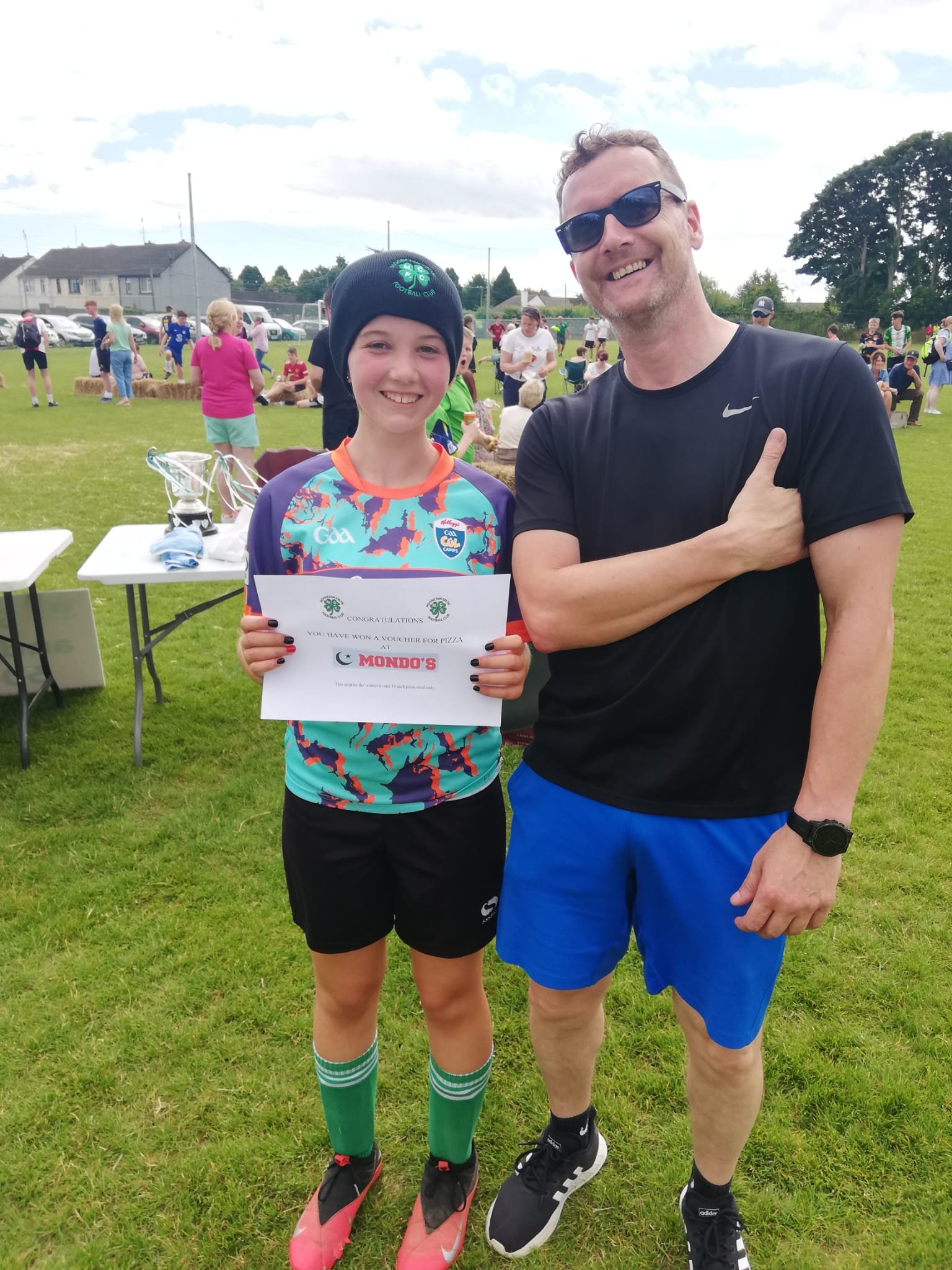 Soccer Marathon Crossbar Challenge winners – Mooncoin Celtic FC